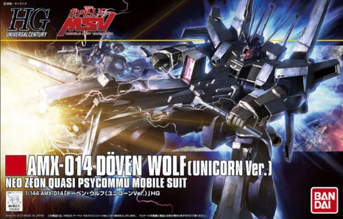 NEW! Bandai 61831 HGUC AMX-014 Doven Wolf (Unicorn Version)