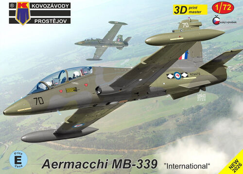 NEW! Kovozavody Prostejov 72525 Aermacchi MB-339 - International