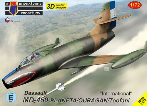 NEW! Kovozavody Prostejov 72529 Dassault MD-450 Ouragan / Toofani - International
