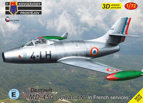 NEW! Kovozavody Prostejov 72531 Dassault MD-450 Ouragan - In French Service