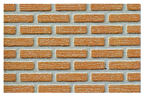 NEW! Heki 72252 Mur z Cegły Klinkierowej (40 x 20 cm / 2 szt.)