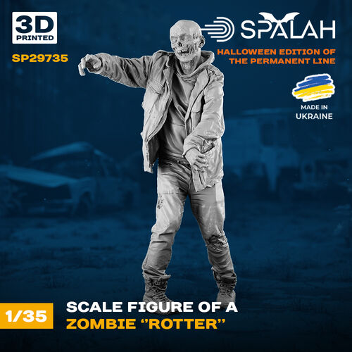 NEW! Spalah 29735 Zombie Rotter (1 Figure / 3-D Printed)
