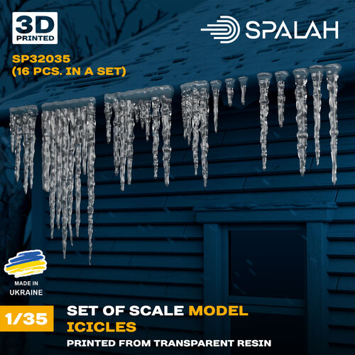 NEW! Spalah 32035 Icicles (16 pcs / 3D-Printed)