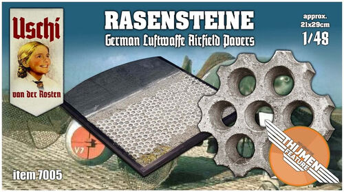 NEW! USCHI VAN DER ROSTEN 7005 Rasensteine - German Airfield Pavers Large (1:48)