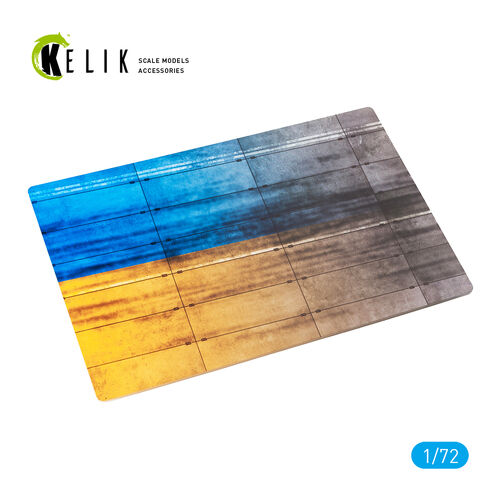 NEW! KELIK KS72120 Concrete Plates with Ukrainian Flag - Acrylic (3 x 280 x 180 mm / 170 g)