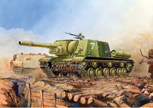 Zvezda 6182 Soviet Self Propelled Gun SU-152