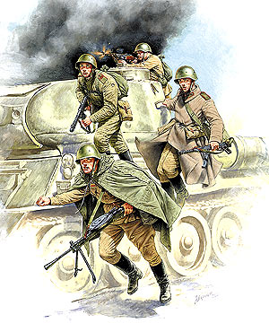 Zvezda 3544 Soviet tank infantry