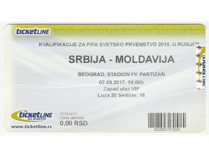 2017, SRBIJA - MOLDAVIJA! Kvalifikacije za SP