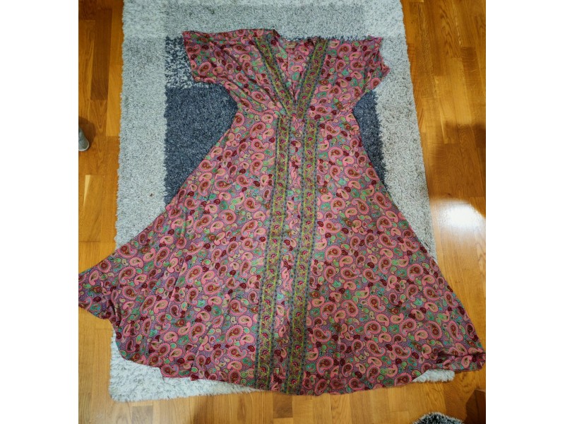 Luksuzna BOHEMIAN haljina 100% svila NOVO