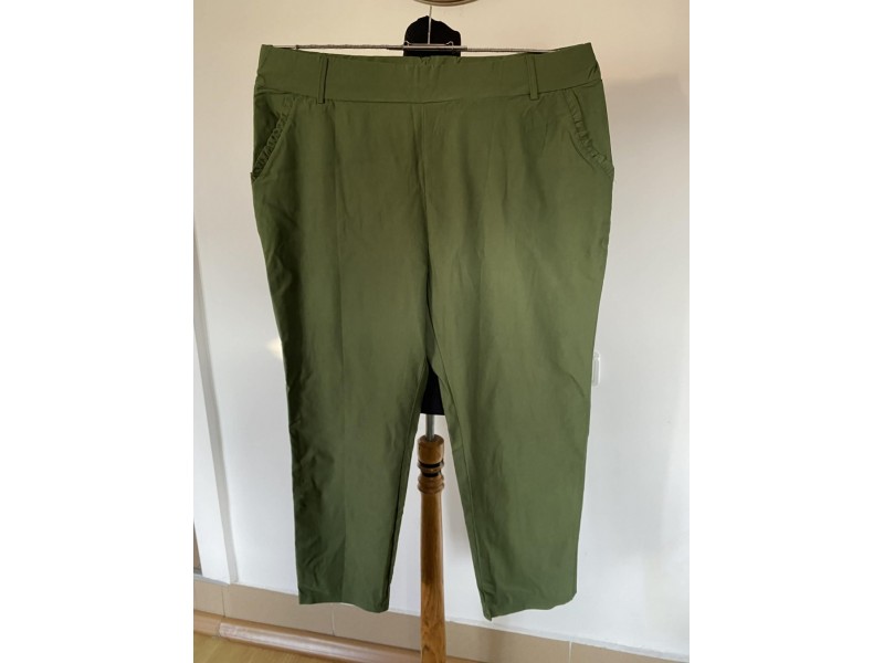 **NOVOO**TEGLJIVE PANTALONE *LASTIS U POJASU**54**