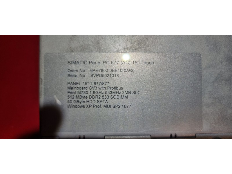 Siemens SIMATIC Panel PC 677