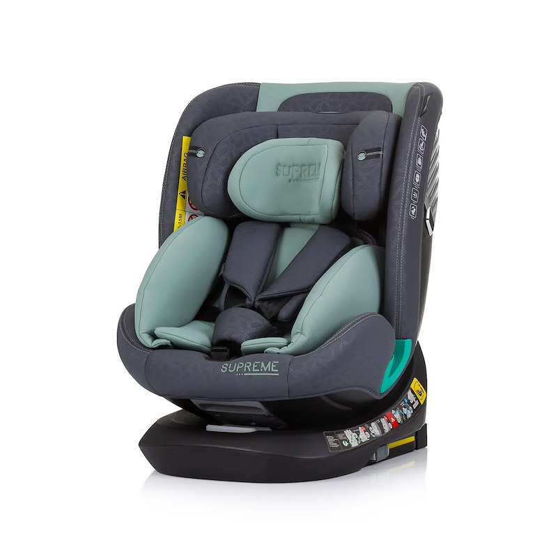 Chipolino Auto sedište Supreme 40-150cm, 0-12 godina, Isofix, Zelena