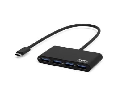 PORT DESIGNS USB HUB Port Designs USB-C hub 4X USB-A 3.0 ports