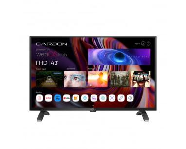CARBON SMART LED TV 43 Carbon 43FHDSW 1920x1080/FHD/DVB-T2/Bluetooth/WiFi/Magic Remote/Frameless/webOS