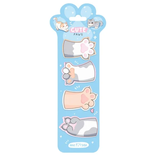 Page marker MESHU „Cute Paws“ 20 listića
