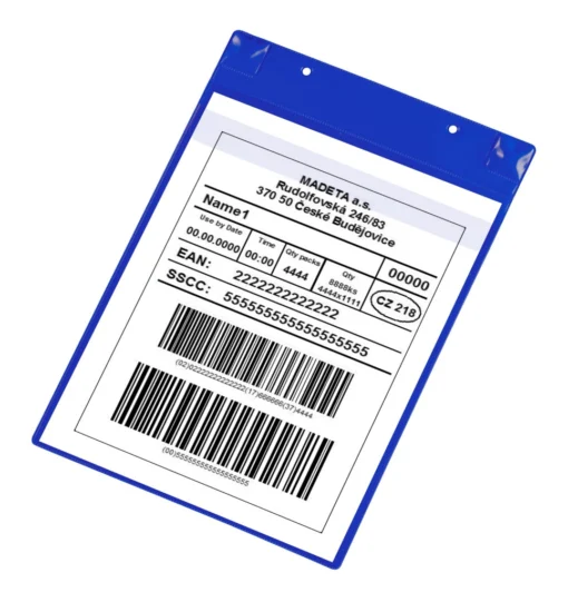 Magnetni džep u boji A4 uspravni, 1/5, Tarifold – Djois plava