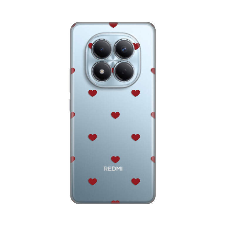 Silikonska futrola print za Xiaomi Redmi Note 15 Pro 4G Red Hearts