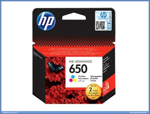 HP 650 Tri-color Original Ink Advantage Cartridge (CZ102AE)