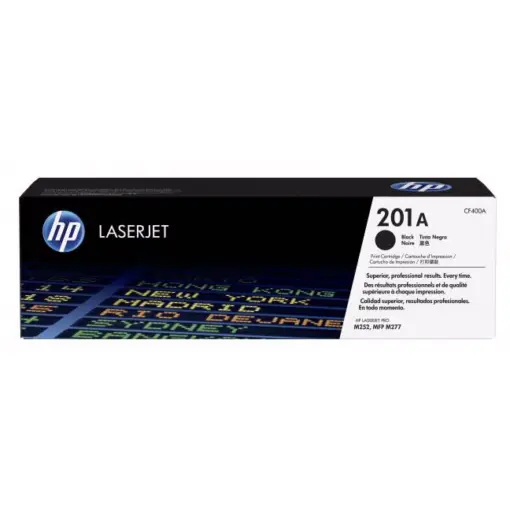 HP 201A Black Original LaserJet Toner Cartridge, CF400A