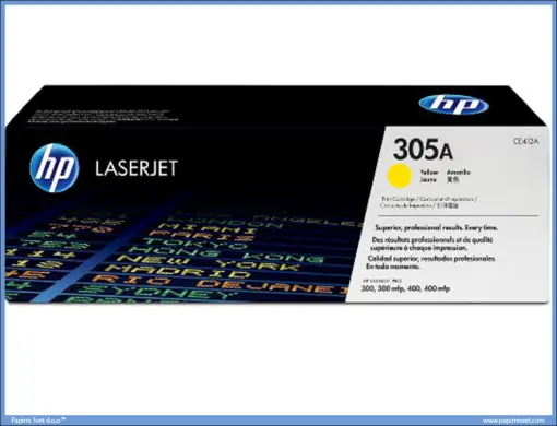 HP Toner CE412A, 305A Yellow ŽUTI