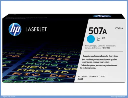 HP Toner CE401A, 507A Cyan PLAVI