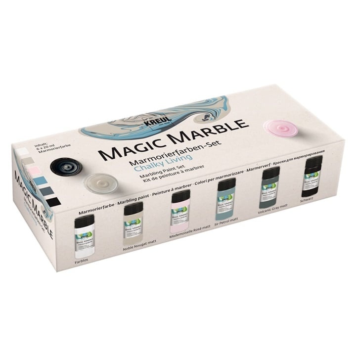Sada farieb na mramorovanie Kreul Magic Marble Chalki 6k20 ml