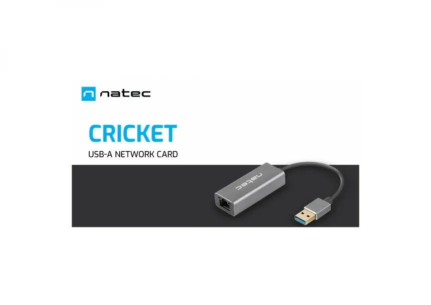 Natec NNC-1924 CRICKET, USB 3.0 to Gigabit Ethernet 10/100/1000Mbps Adapter