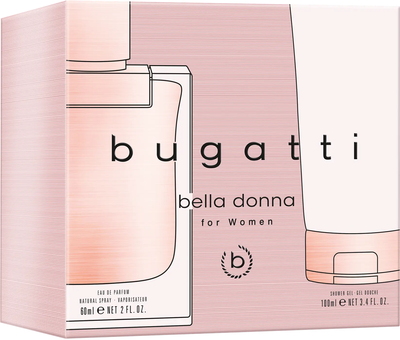 Bugatti Poklon set za žene Bella donna, EDP, 60 ml + Gel za tuširanje, 100 ml