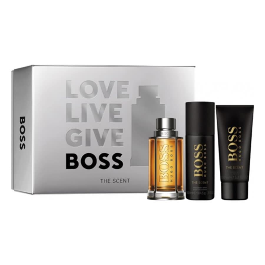 Hugo Boss Muški parfemski set The Scent, EDT, 100 ml + Dezodorans, 150 ml + Gel za tuširanje, 100 ml
