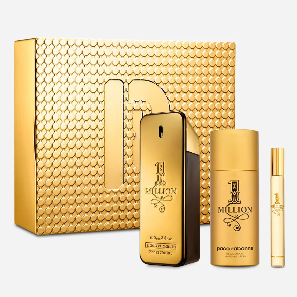 Paco Rabanne Million Gold EDP Intense Set (EDP 100ml + Deo + EDP 10ml)