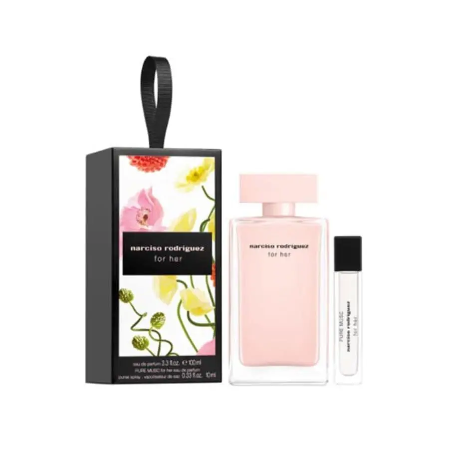 Narciso Rodriguez Ženski parfemski set For Her, EDP, 100 ml + Mini, 10ml