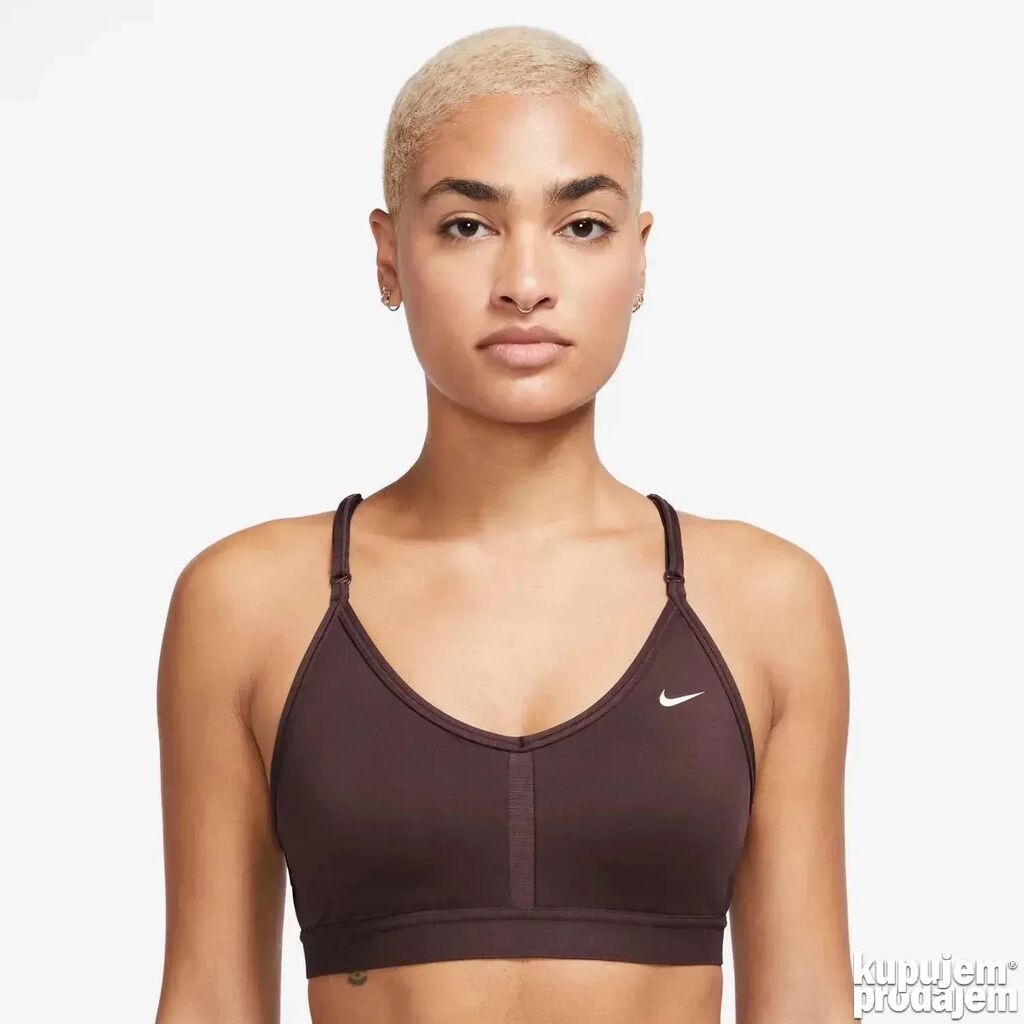 NIKE Women's Indy V-Neck Low Support Sports Bra vel. M NOVO CZ Boja je