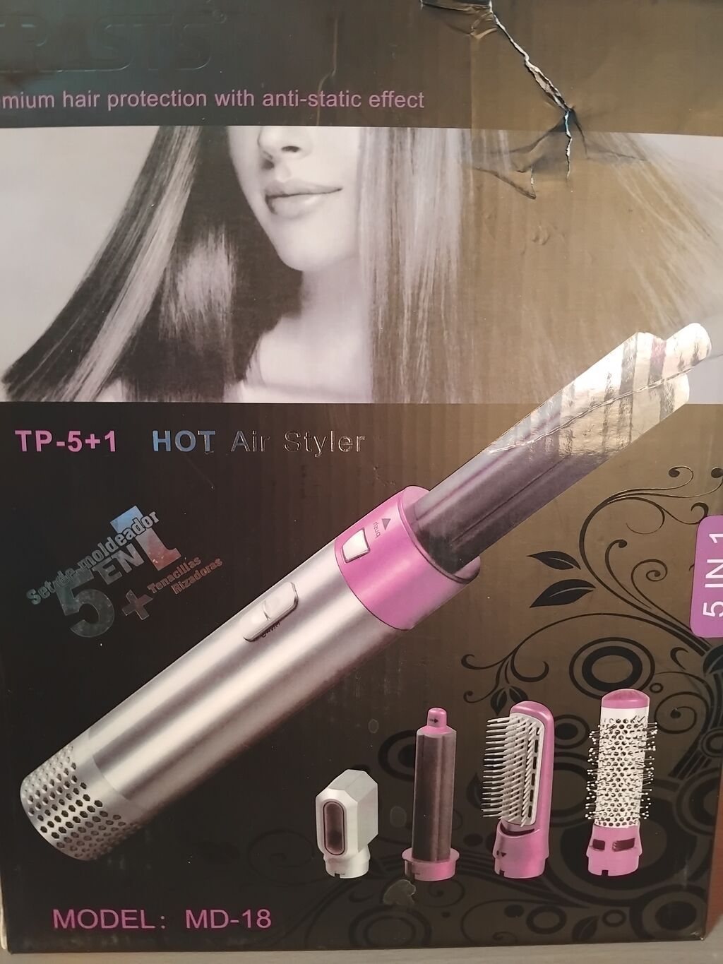 TP-5+1 HOT Air Styler – model MD-18 Višenamenski fen-četka set 5 u 1