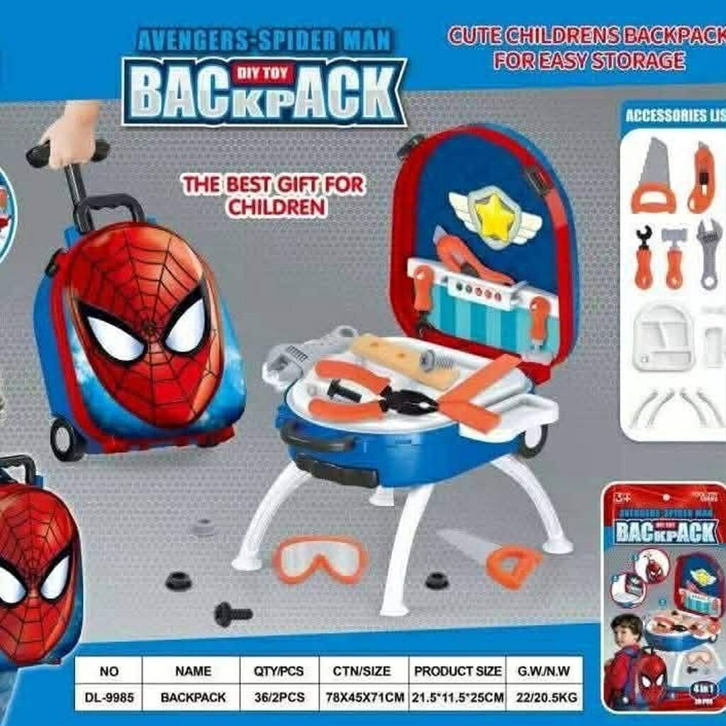 Jednorog, spiderman, stitch je šarmantan i funkcionalan set koji
