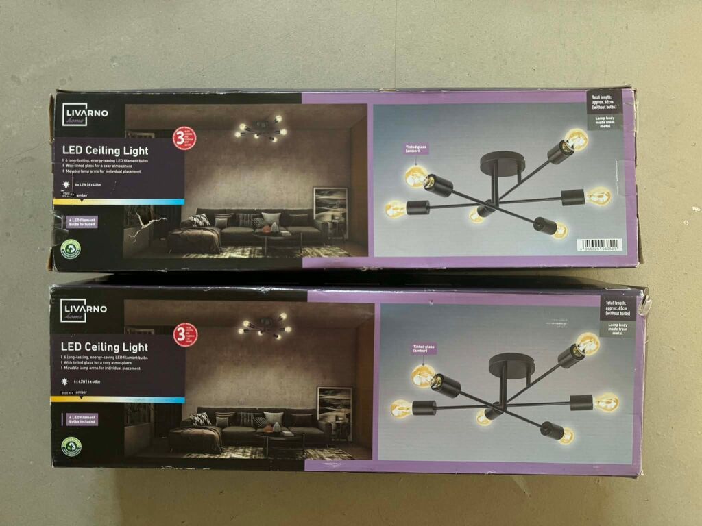 LIVARNO Home LED plafonska lampa – moderni višekraki luster - Dizajn