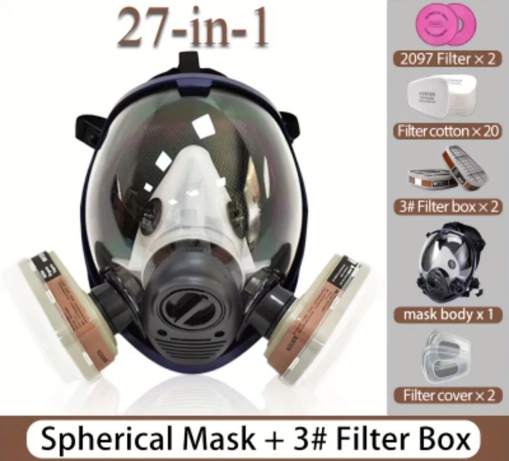 ✅ FULL FACE GASNA MASKA / RESPIRATOR – 27u1 SET ✅ Novo Profesionalna