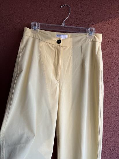 BERSHKA pastel žute pantalone