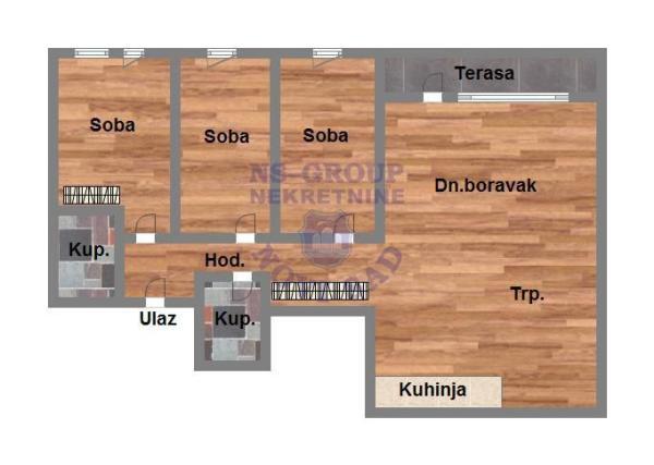 Četvorosoban stan na prodaju, 75m2, 253.700€