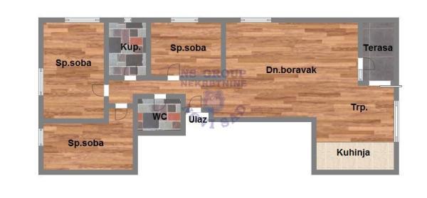 Četvorosoban stan na prodaju, 98m2, 266.240€