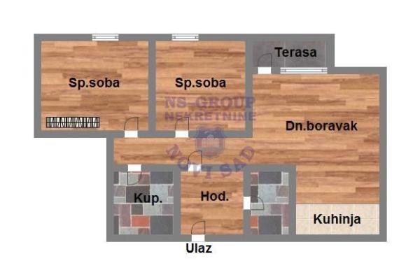 Trosoban stan na prodaju, 73m2, 203.020€