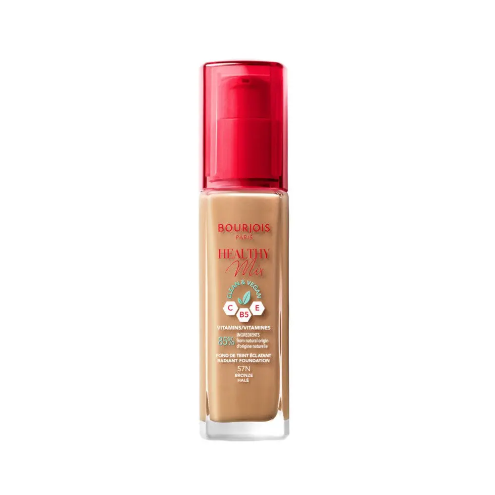 Bourjois Tečni puder Healthy Mix Anti-Fatigue, 57N Bronze, 30ml