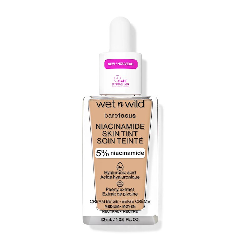 wet n wild Bare focus niacinamide skin tint Tonirani serum cream beige medium 32ml