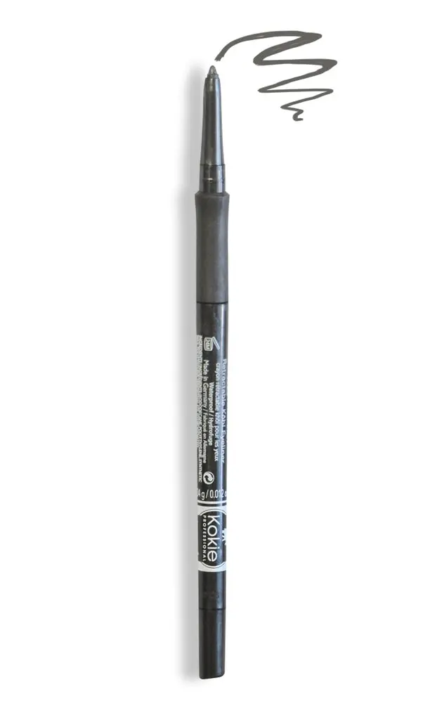Kokie Cosmetics Retractable Kohl Ajlajner, Vodootporan, Silver gay
