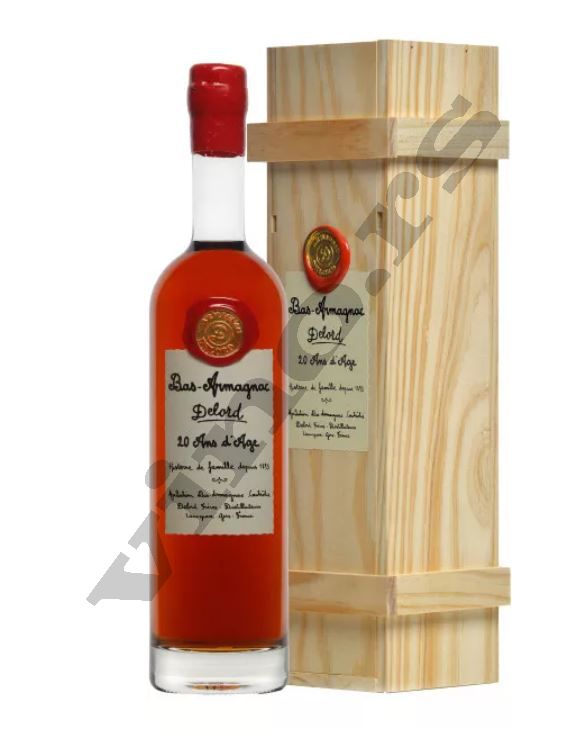 Delord Bas-Armagnac 20 Ans d’Age Gift Wooden Box 0,7 L