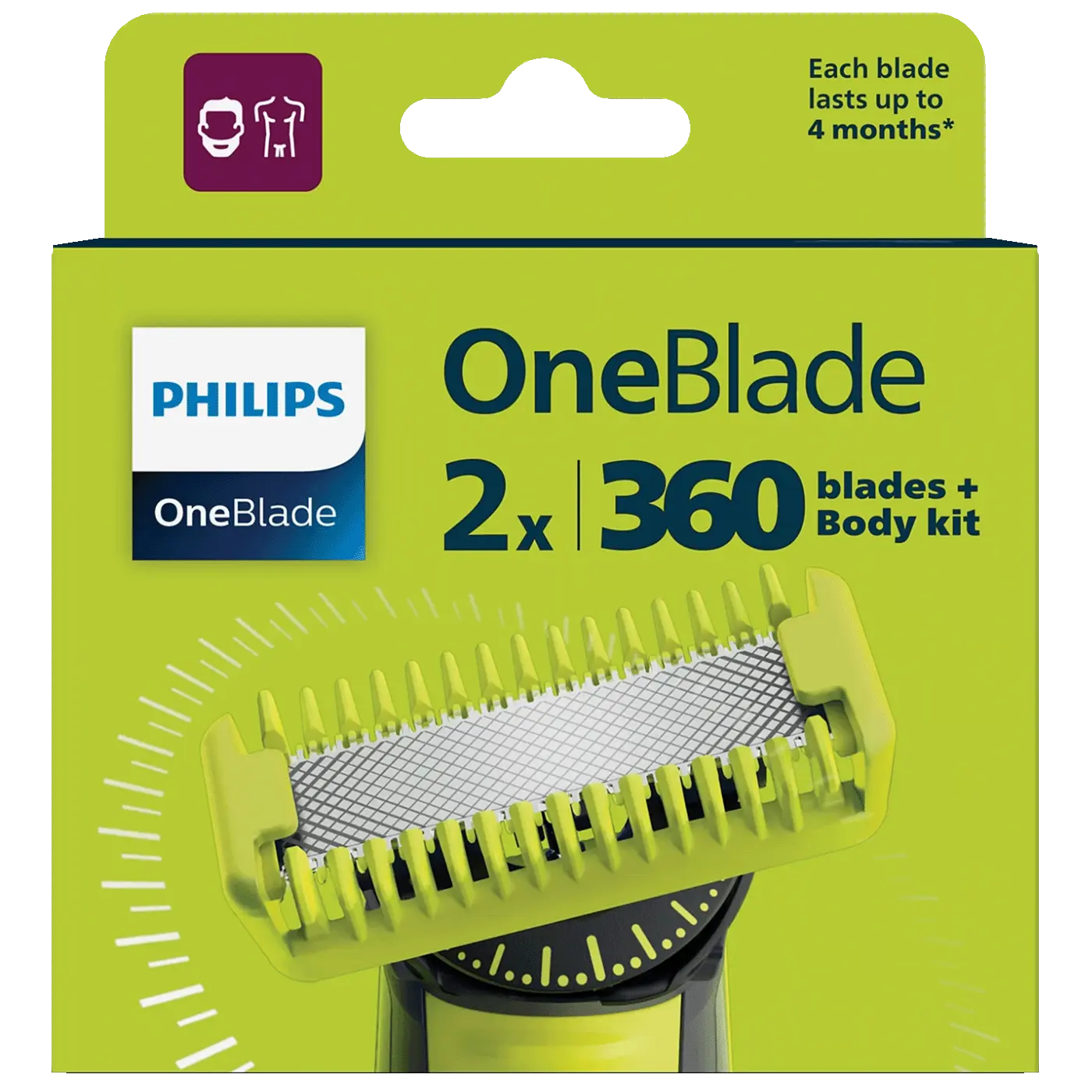 Philips OneBlade sečiva za briјanje, 2 komada