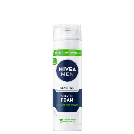 Nivea Muška pena za brijanje Sensitive 81720, 200 ml