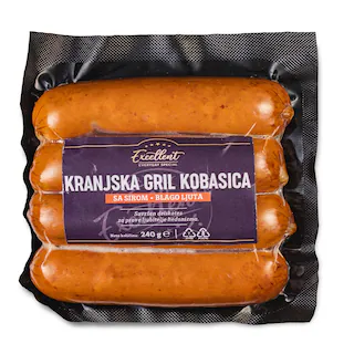Kranjska gril kob/sir.blago ljuta EX240g