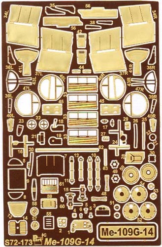 Part S72-173 Messerschmitt Me-109G-14 Academy
