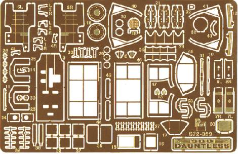 Part S72-059 SBD 3/5 Dauntless Hasegawa