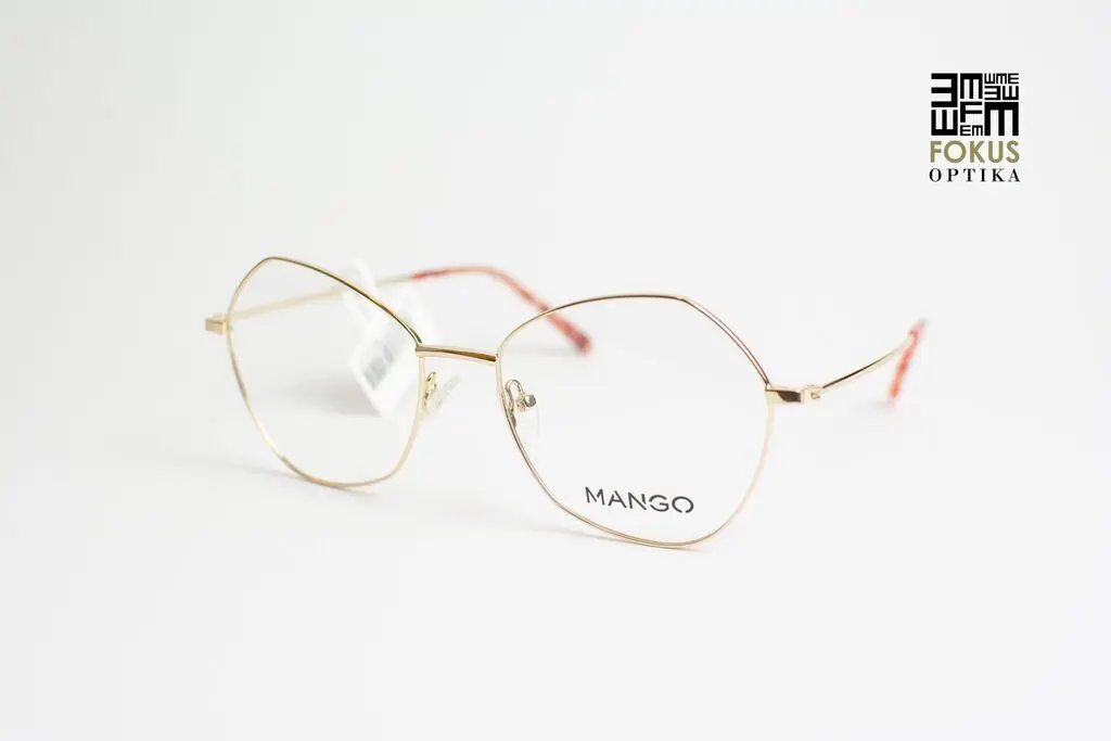 Mango Okvir za naočare MNG197812, Ženski, Zlatne boje